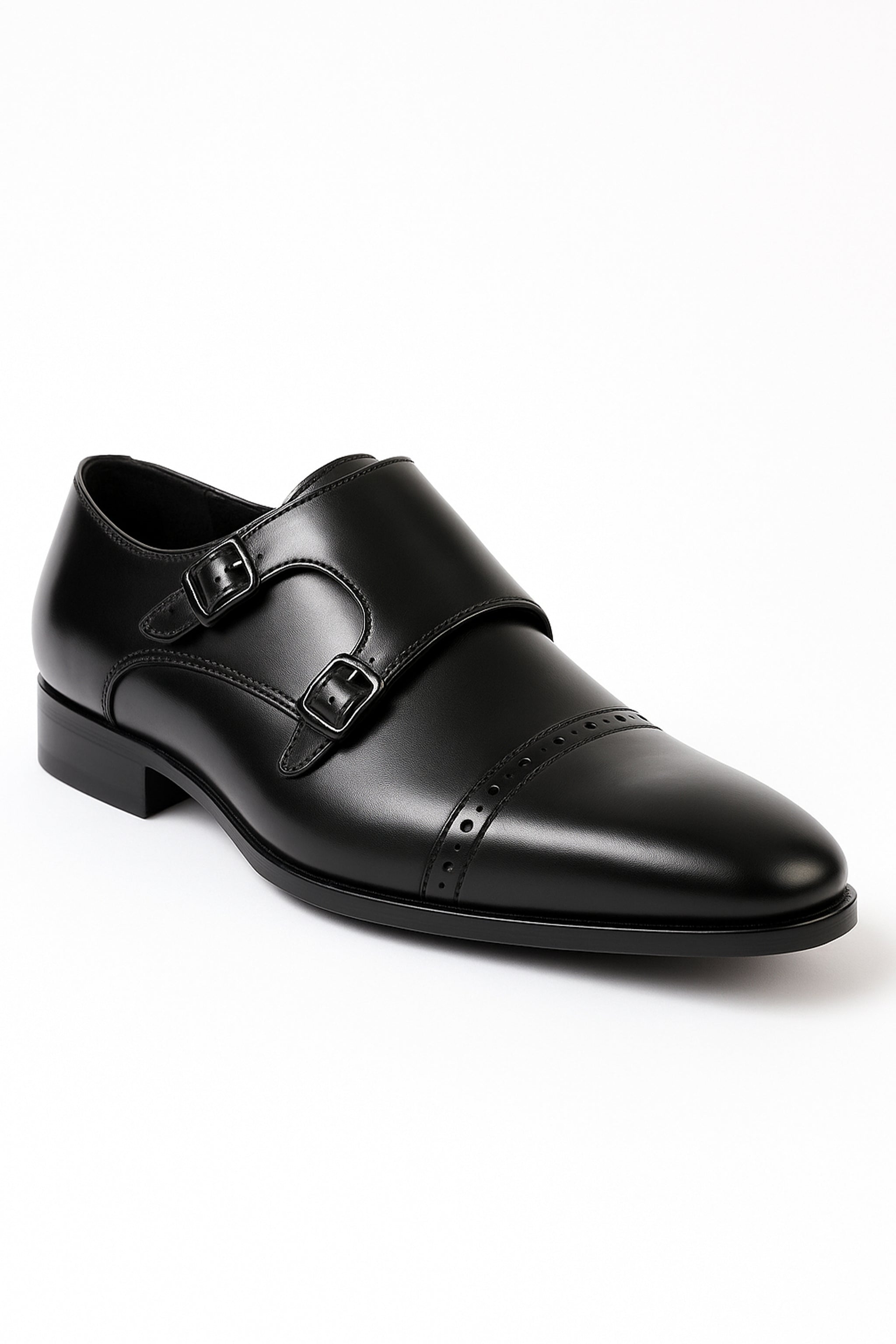 Boys Double Velcro Monk Shoes | SIRRI