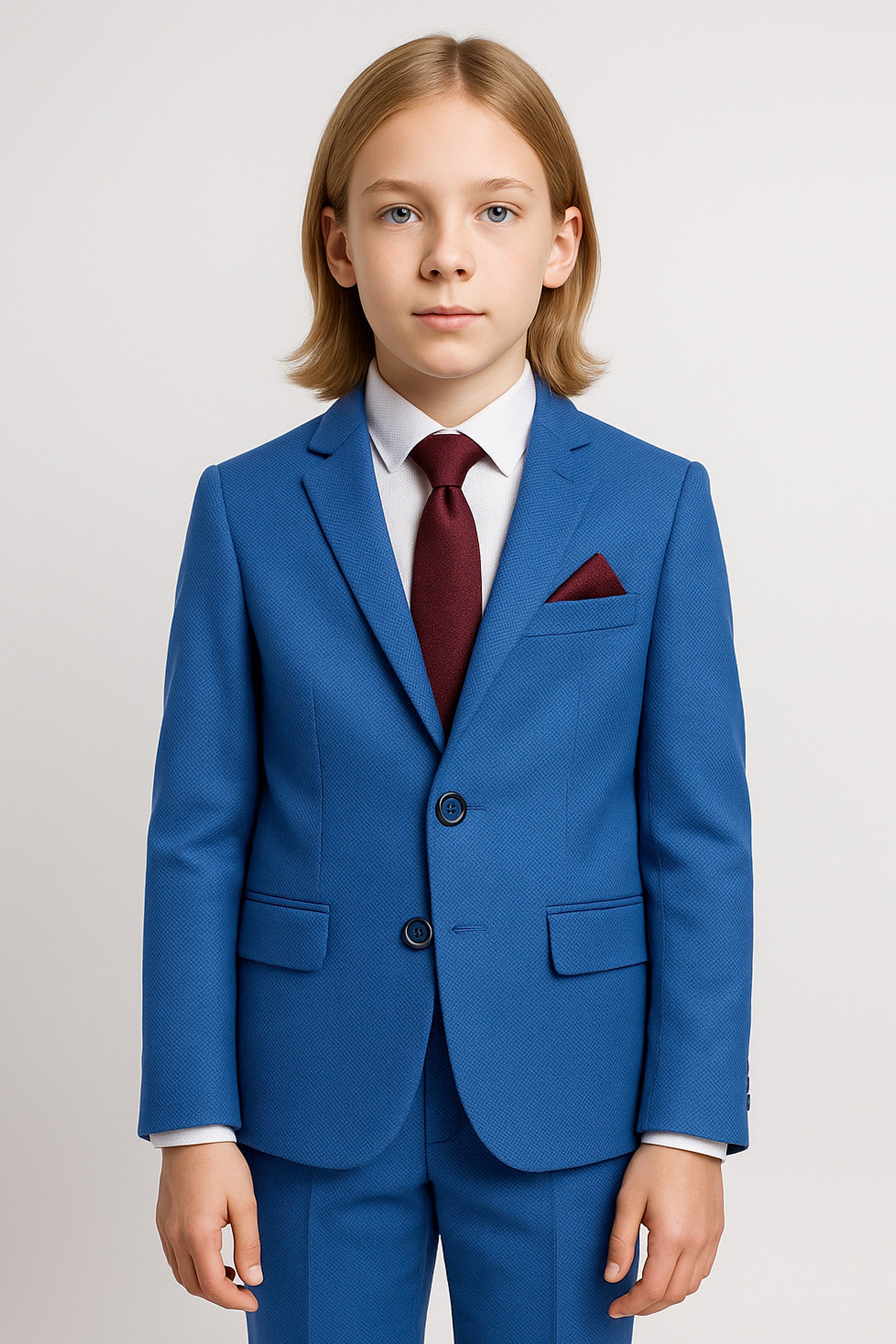 7 PC Self-Patterned Formal Suit Set | Sirri Boys Formalwear