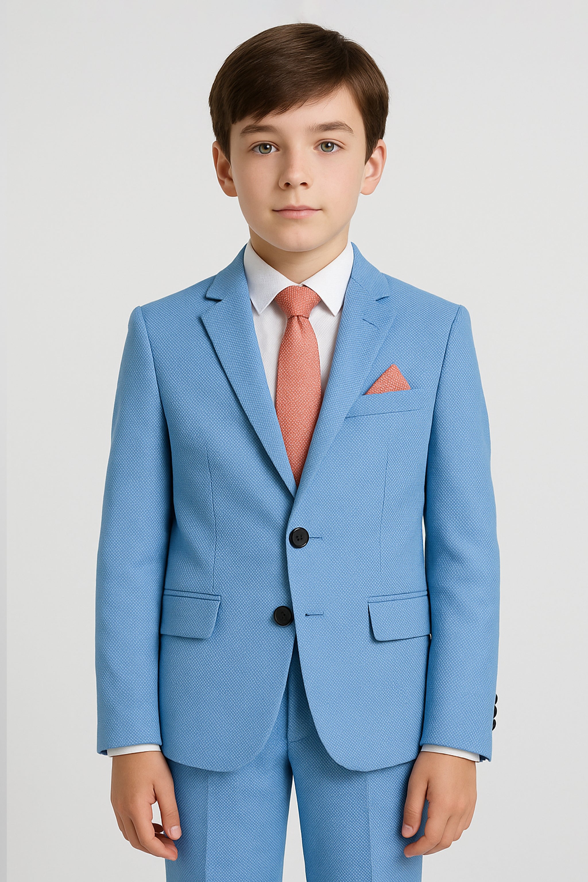 7 PC Self-Patterned Formal Suit Set | Sirri Boys Formalwear