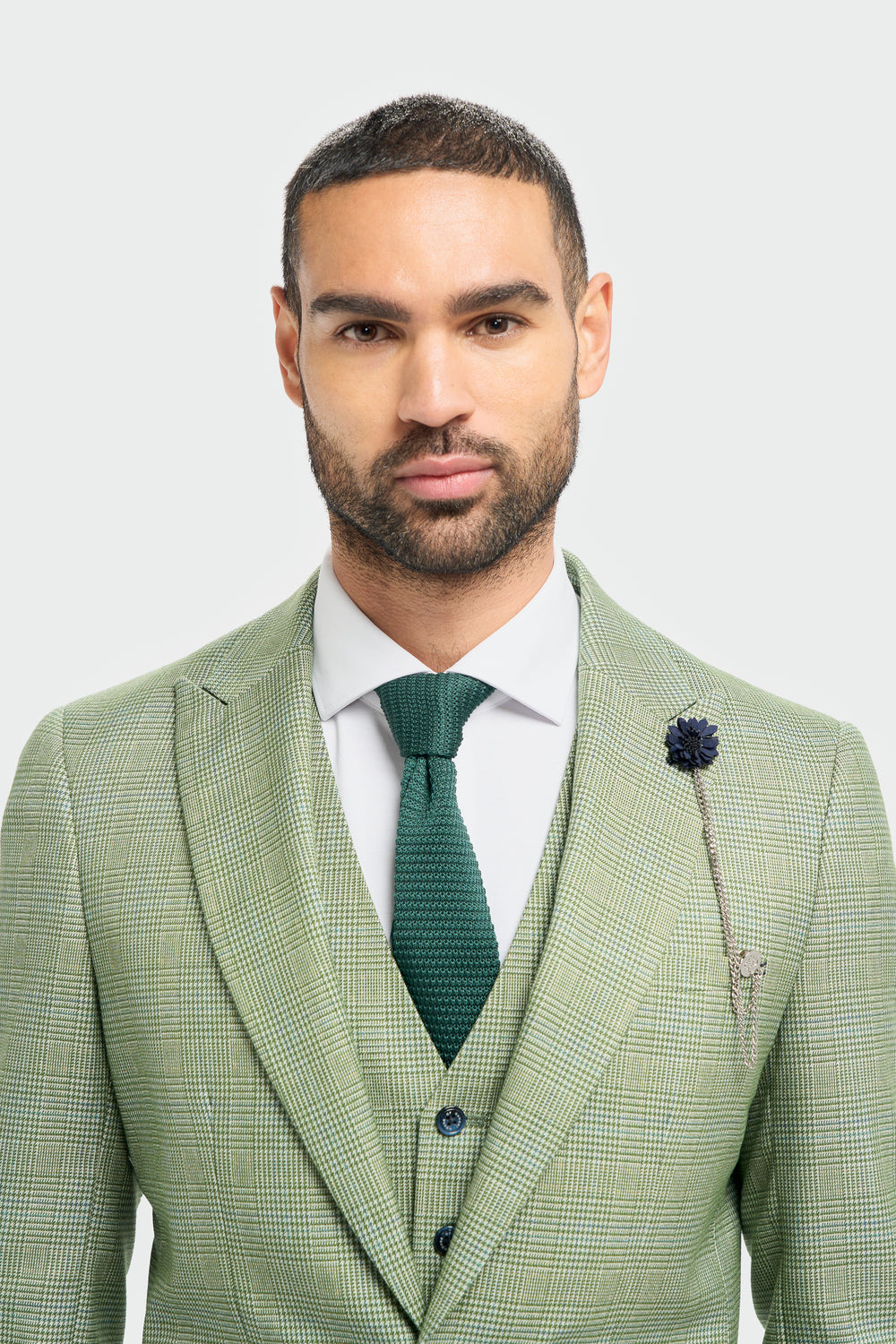 Men's Boys Green Check Tweed Suit Father-Son Bundle | Sirri