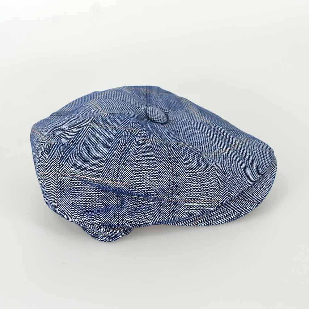 Men's Peaky Blinder Gatsby Wool Tweed Shelby Baker Boy Flat Cap | SIRRI ...