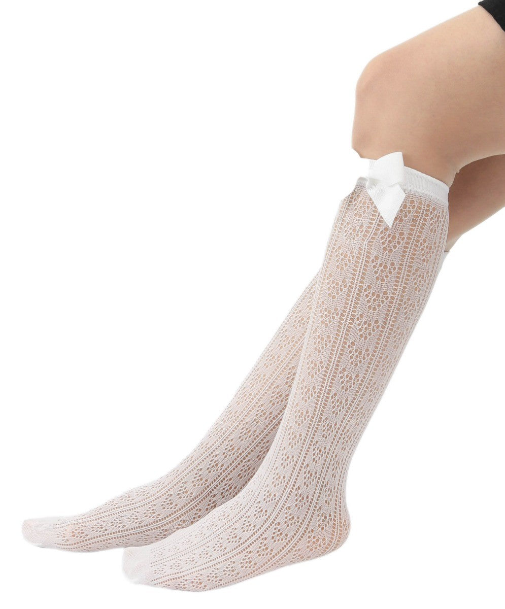 Girls Patterned Knee Highs Stocking | SIRRI
